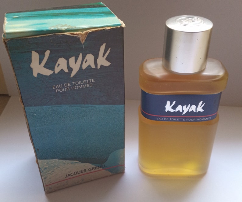 Vintage Kayak Jacques Grenel Eau De Toilette Pour Hommes Mens Splash ...