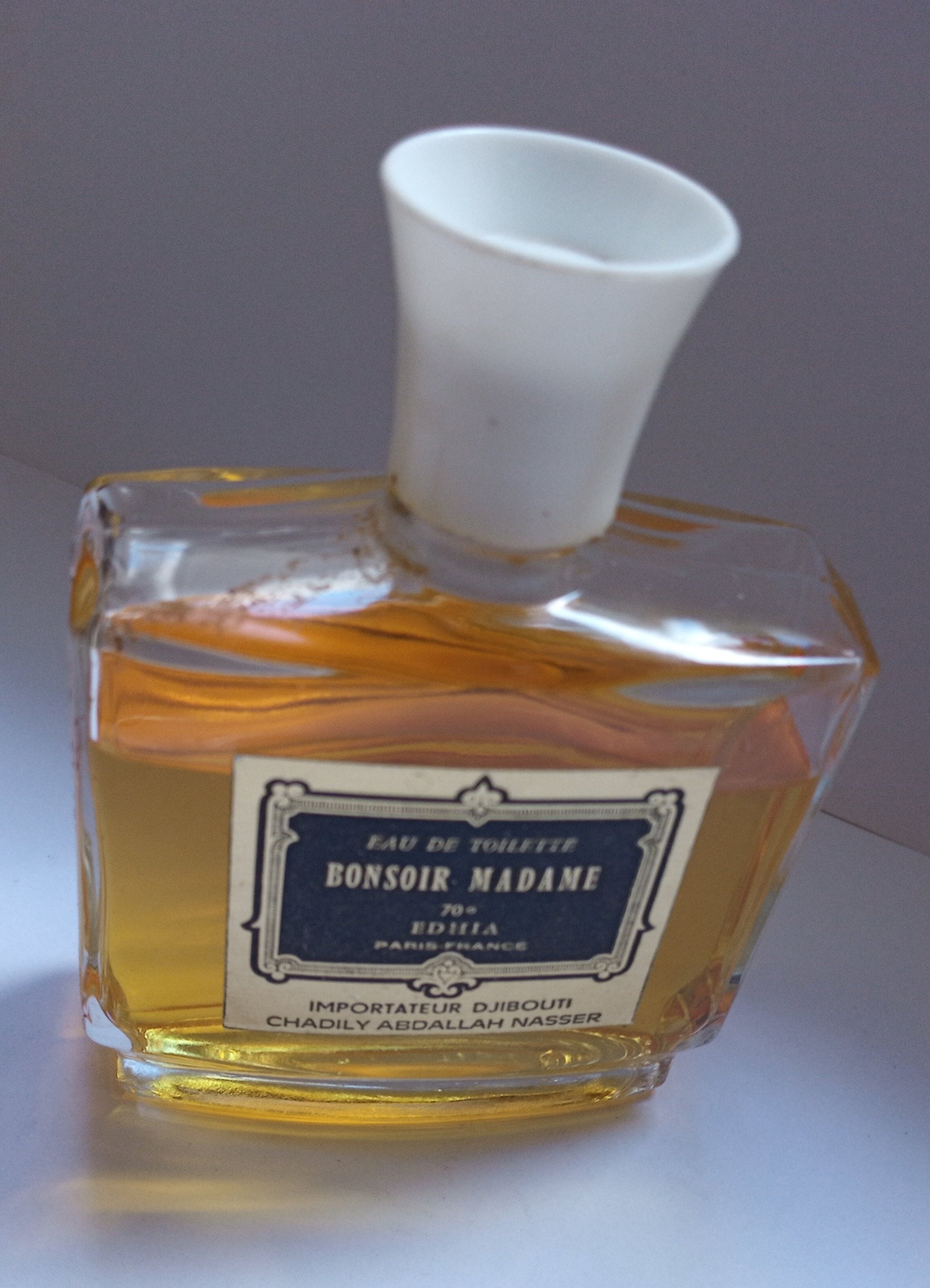 Vintage Bonsoir Madame Edhia Eau De Toilette Perfume Bottle Type 100ml ...