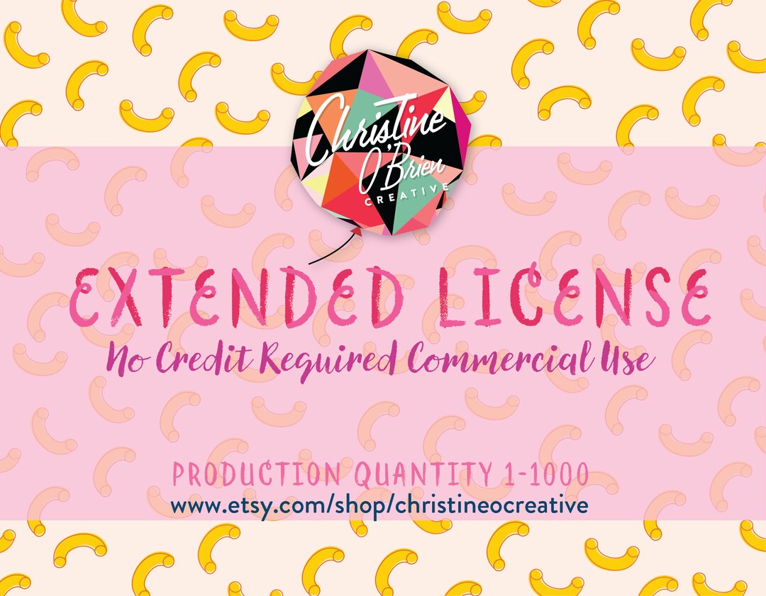 Extended Commercial Use License - No Credit Required - Etsy