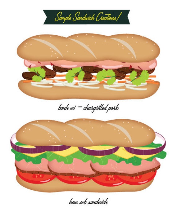 Hero Sandwich Clipart