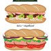 Sandwich Shoppe Clip Art Set - Build Your Own Sandwich! - Etsy