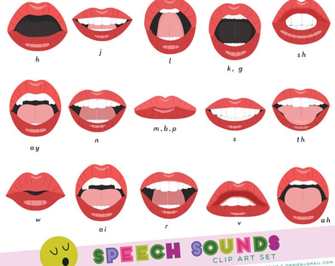Mouth Pictures for Sound Wall Set 1 - Etsy