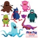 Monster Friends Clip Art Set - Etsy