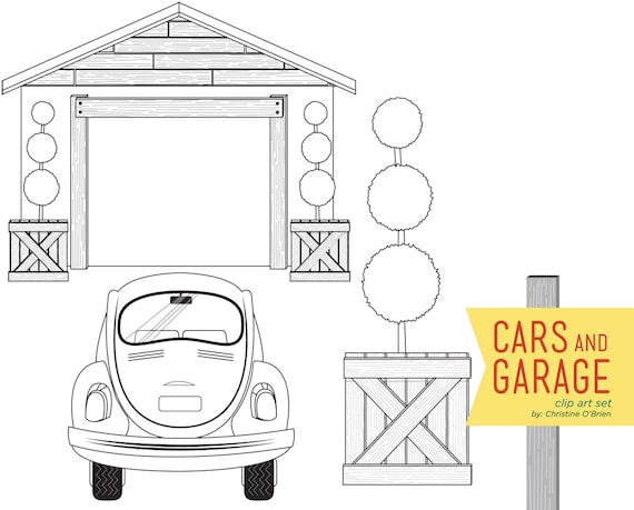 Clipart Garage Car