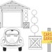 Cars and Garage Clip Art Set - Etsy