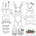 Dress a Bunny Clip Art Set - Etsy
