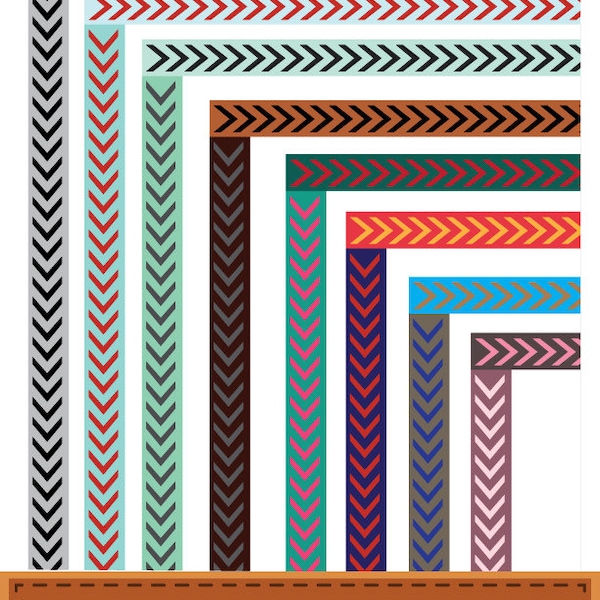 Chevron Borders - Etsy