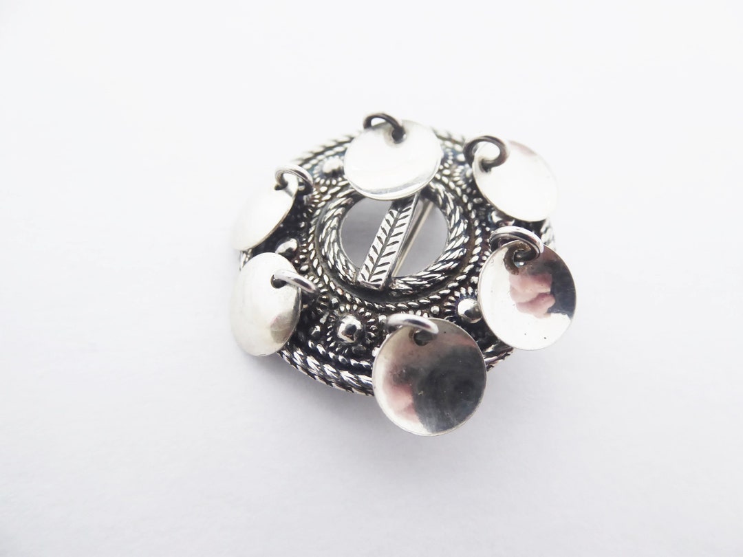 Antique 830 Silver Norwegian Baby Solje Brooch by Hans Christian Østrem ...