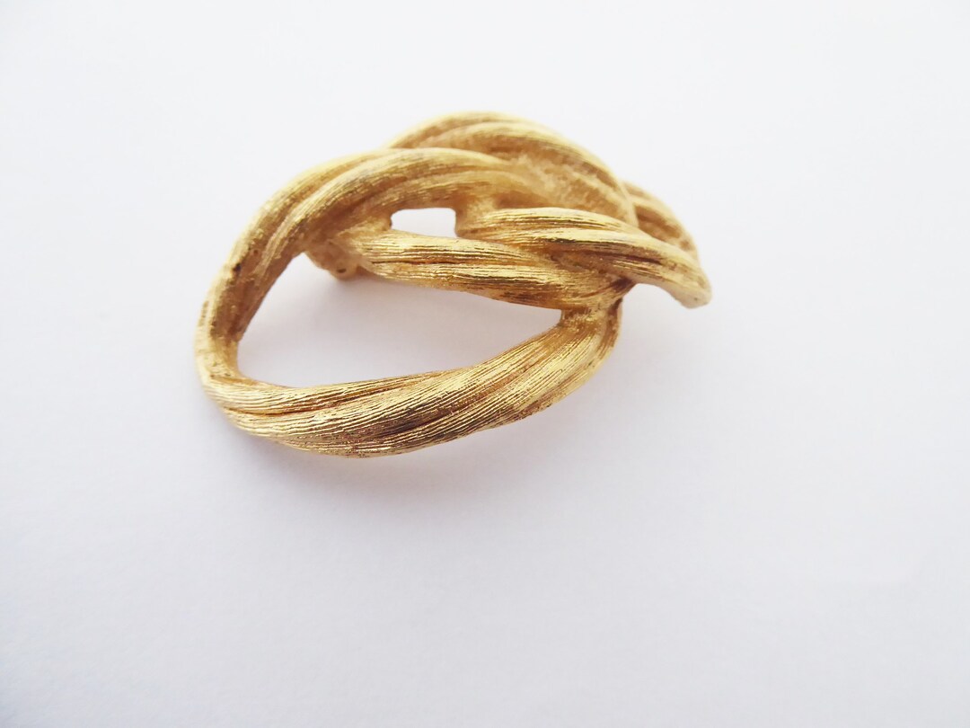 Vintage Christian Dior Textured Gold Tone Modernist Swirl Brooch - Etsy UK