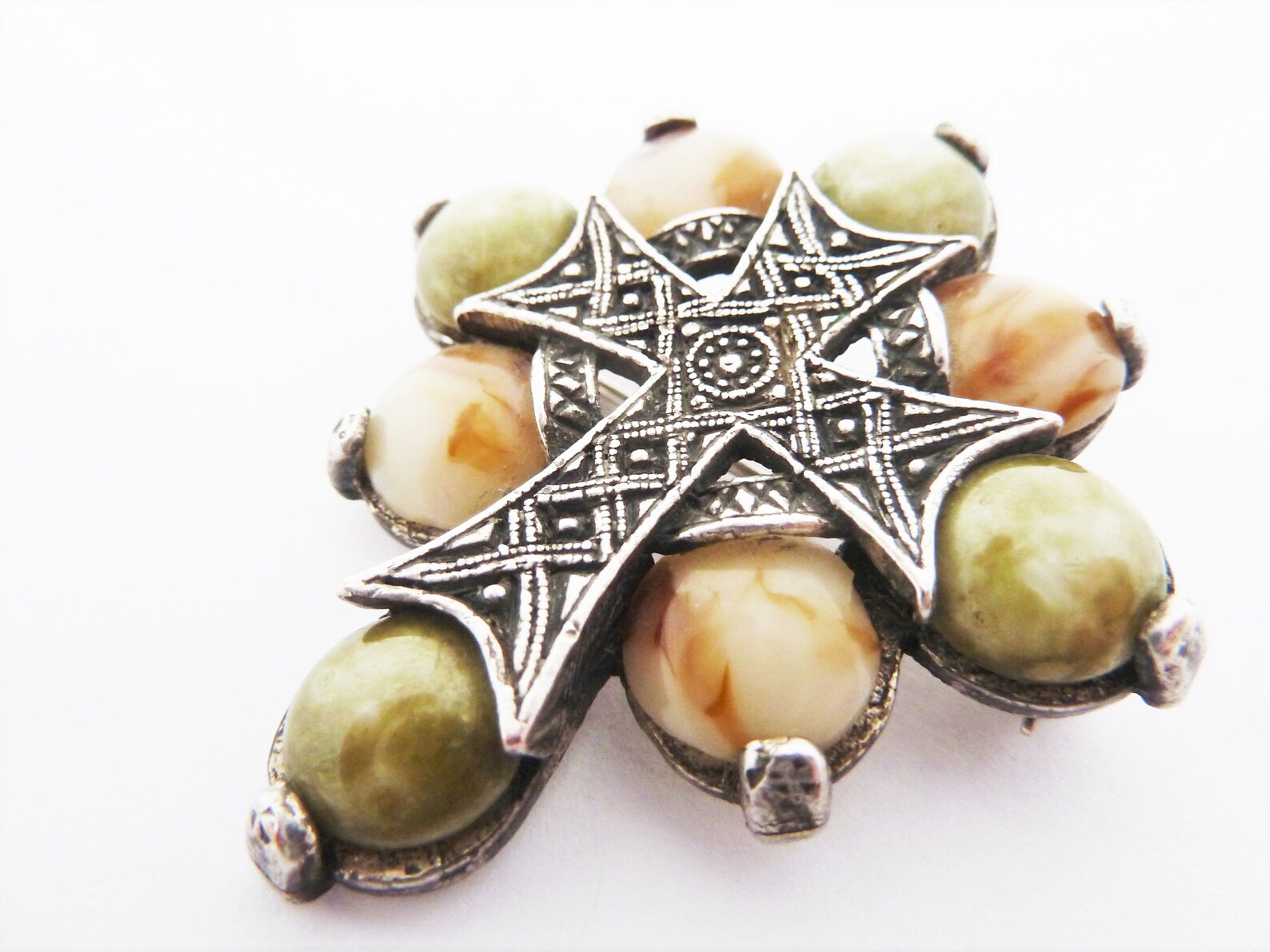 Vintage Miracle Gothic Medieval Cross Brooch or Pendant in | Etsy