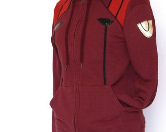Otakool: Hooded Full Zip Sweatshirt Inspired by MISATO Otakool: Hooded Full Zip Sweatshirt Inspired by MISATO