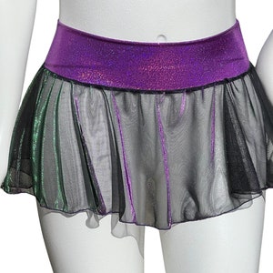 Purple Green Mesh Rave Skirt - Etsy
