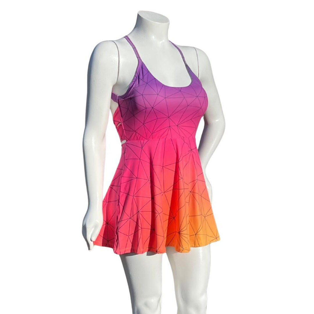 L - Ombre Twist Back Active Dress - Etsy