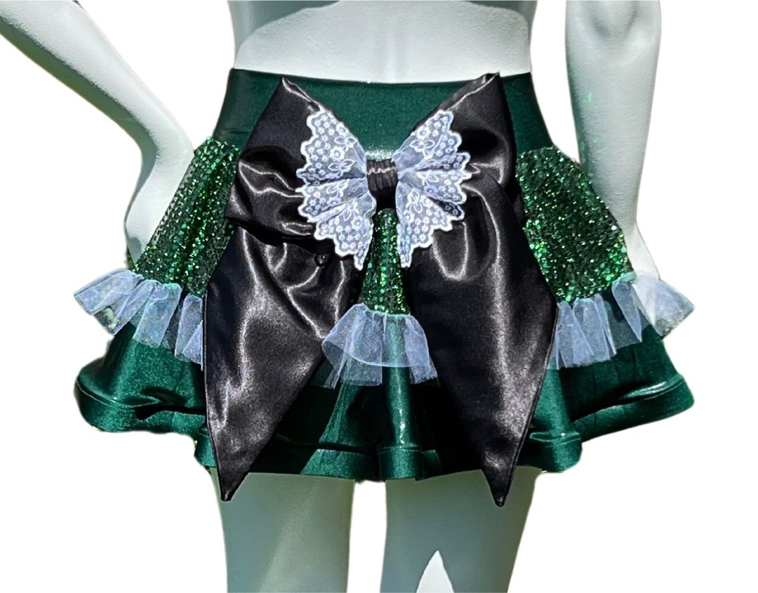 Dark Green Badass Bow Skirt - Etsy