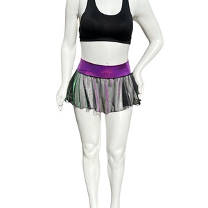 Purple Green Mesh Rave Skirt - Etsy