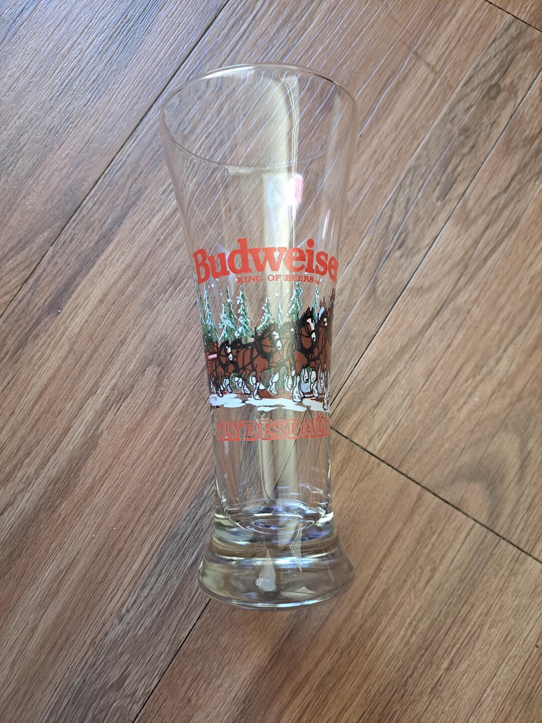 Vintage Budweiser Beer Pilsner Glass - Etsy