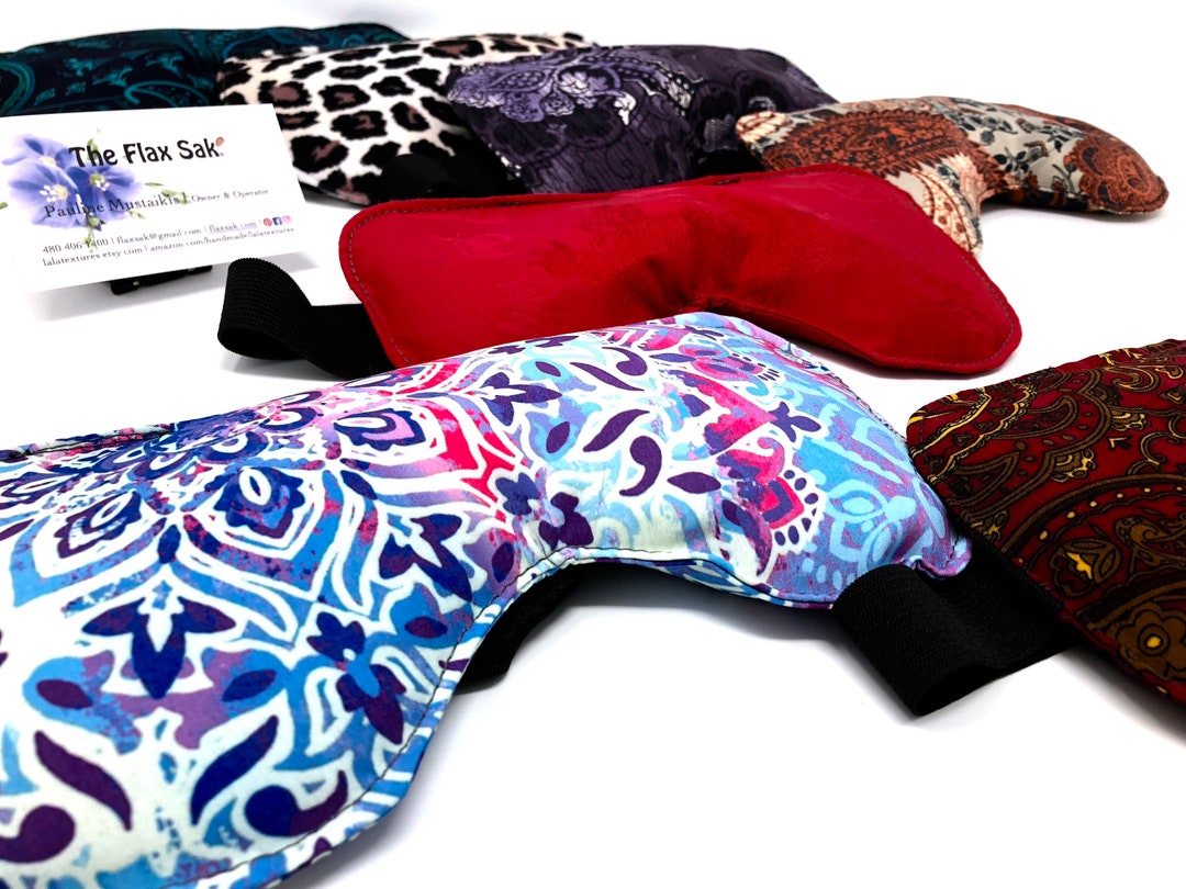 Sinus, Migraine, Sleep Flax Eye Mask, With Adjustable Soft Elastic ...