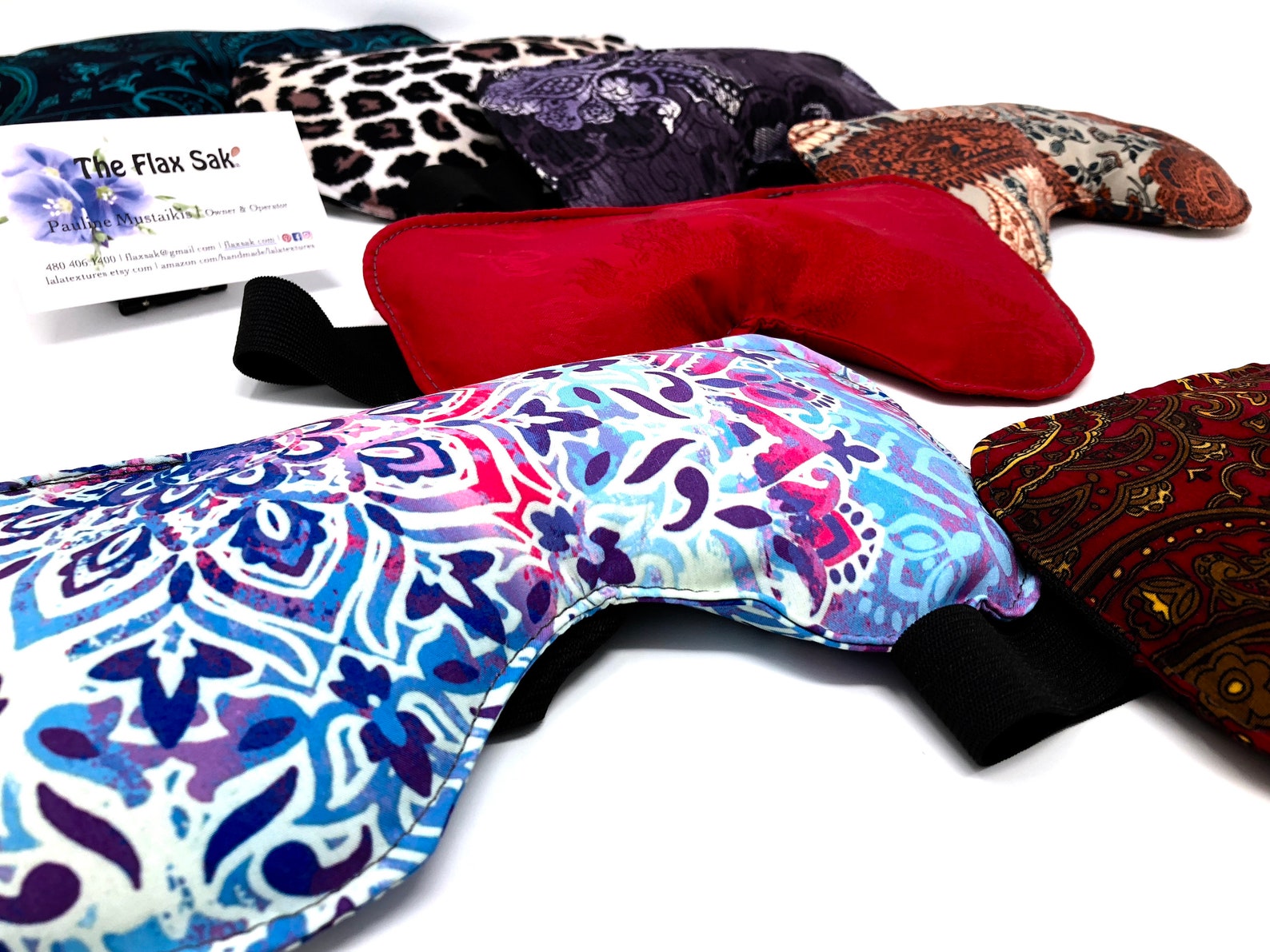 Sinus Migraine Sleep Flax Eye Mask With Adjustable Soft - Etsy