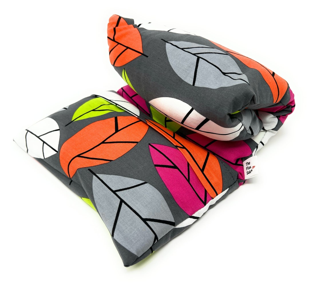 Flax Heating Bag: Microwavable Hot Cold Pack With Washable Cotton Cover ...