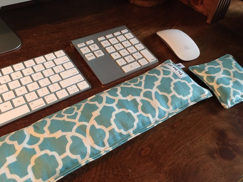 Ergonomic Keyboard and Mouse Wrist Rest: Flaxseed Heat Pack Carpal ...