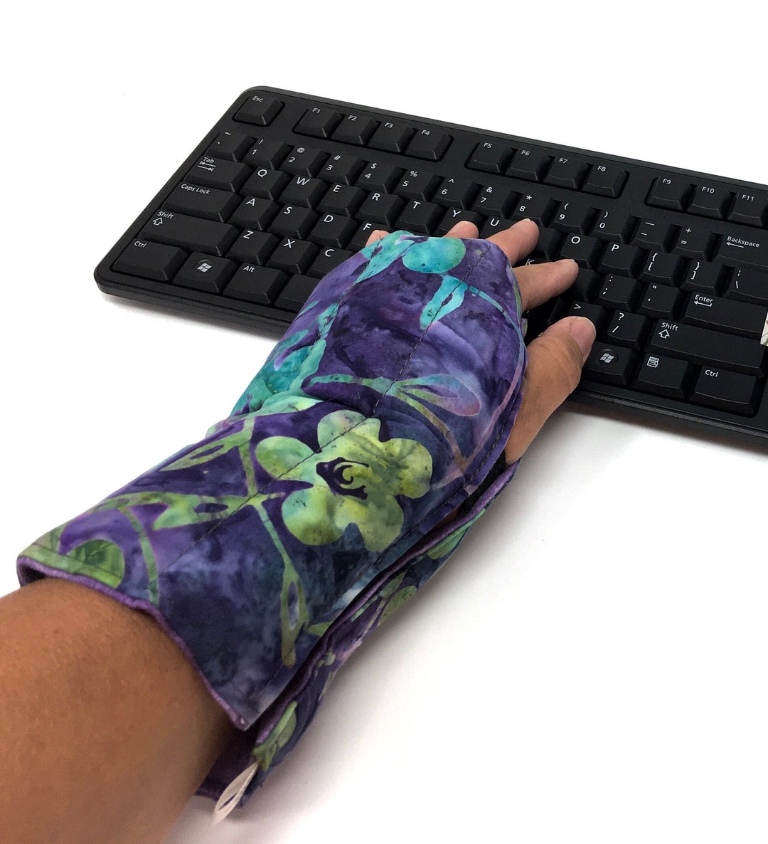 Wrist and Hand Warmer Wrap, All Flax for Moist Heat, Relief From Carpal ...