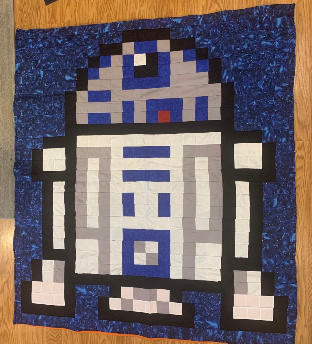 R2D2 Lap Quilt, Fleece Back - Etsy