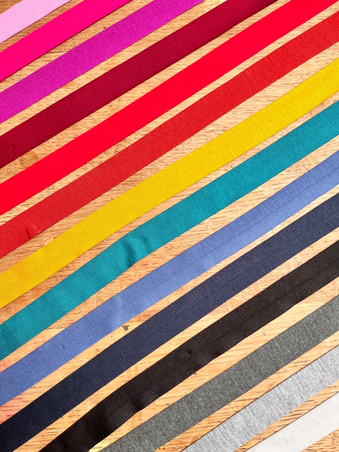 Soft and Stretchy Jersey/ Knit Binding - 20mm - All the Colours! by the ...