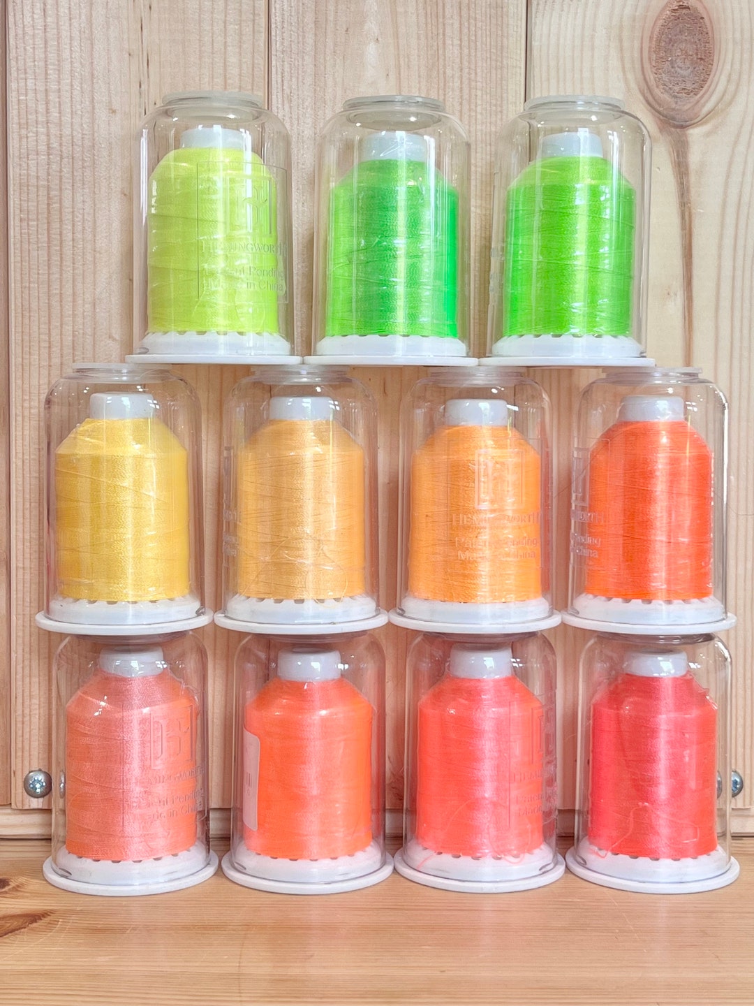 Hemingworth Machine Embroidery Threads - Neon Selections - 1000m 40wt ...