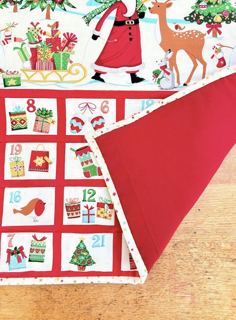 Christmas Advent Calender Sewing Panel or Kit - Cotton - Dear Santa ...