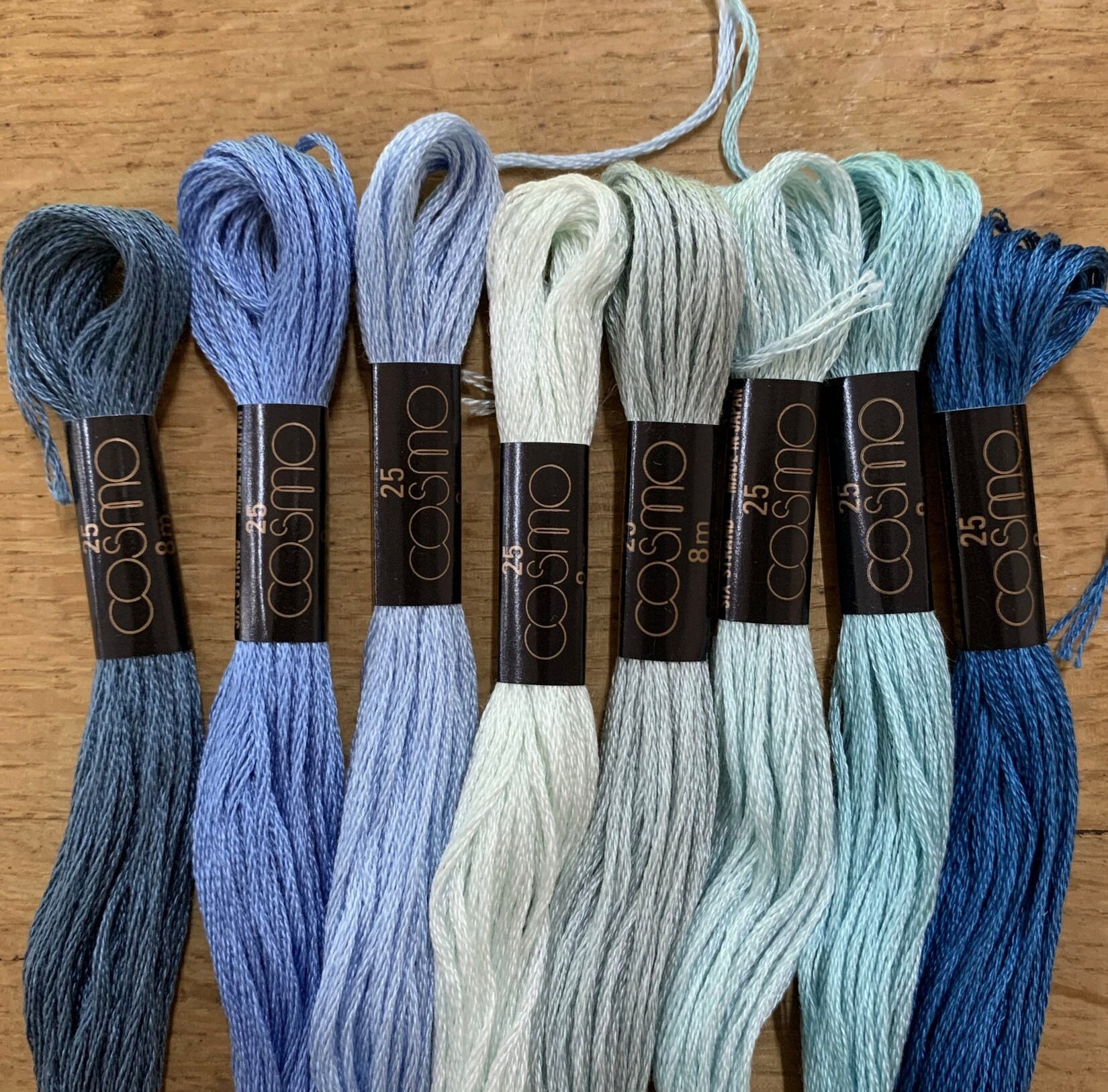 Ocean Spray - Lecien Cosmo 8 Embroidery Thread Set - Etsy