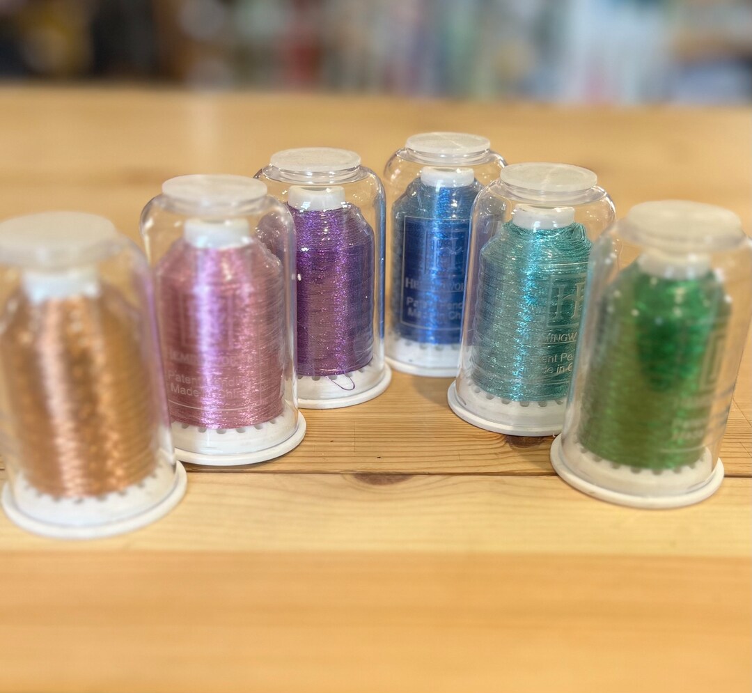 Hemingworth Machine Embroidery and Decorative Stitch Thread METALLIC ...