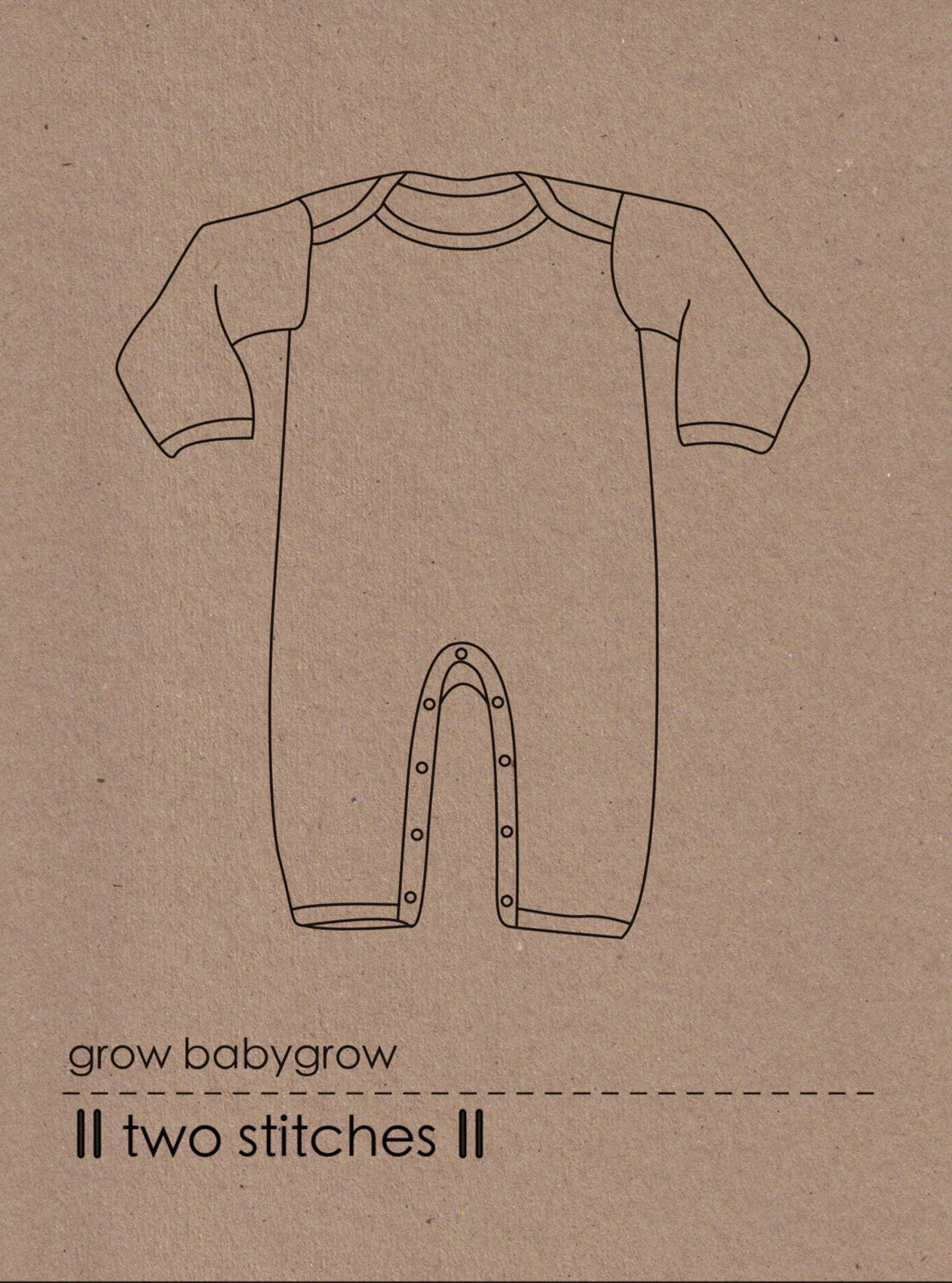 Grow Babygrow Two Stitches Patterns PDF - Etsy