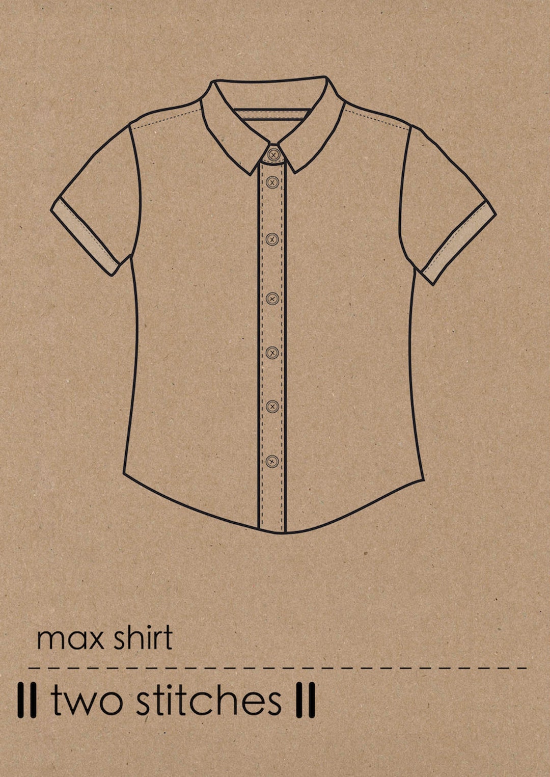 Max Shirt - Two Stitches Patterns - PDF Pattern - Etsy