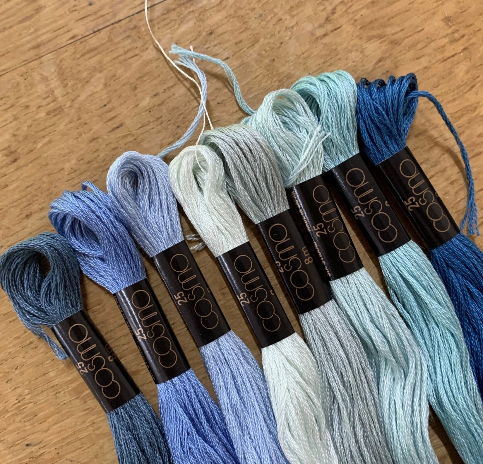 Ocean Spray - Lecien Cosmo 8 Embroidery Thread Set - Etsy
