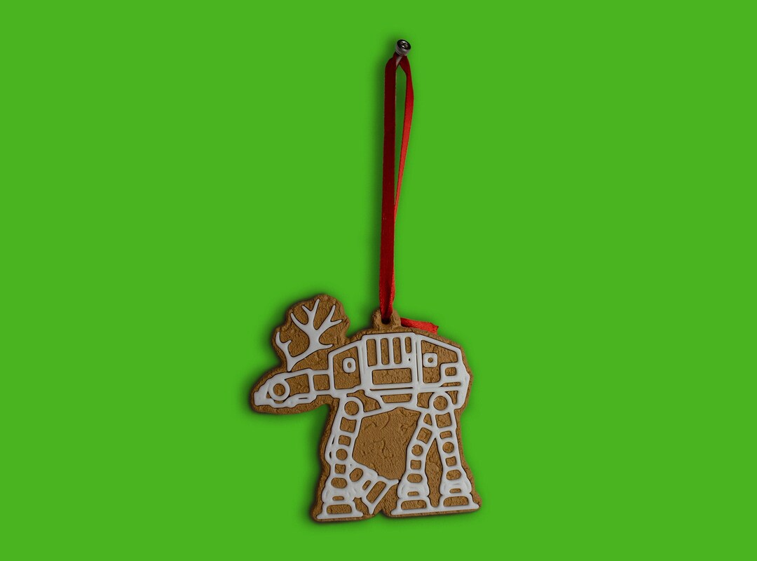 Star Wars Inspired AT-AT Reindeer Gingerbread Cookie Ornament - Etsy
