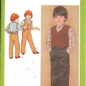 Simplicity 9631 UNCUT Child's Pants, Pullover, Shirt and Lined Vest ...