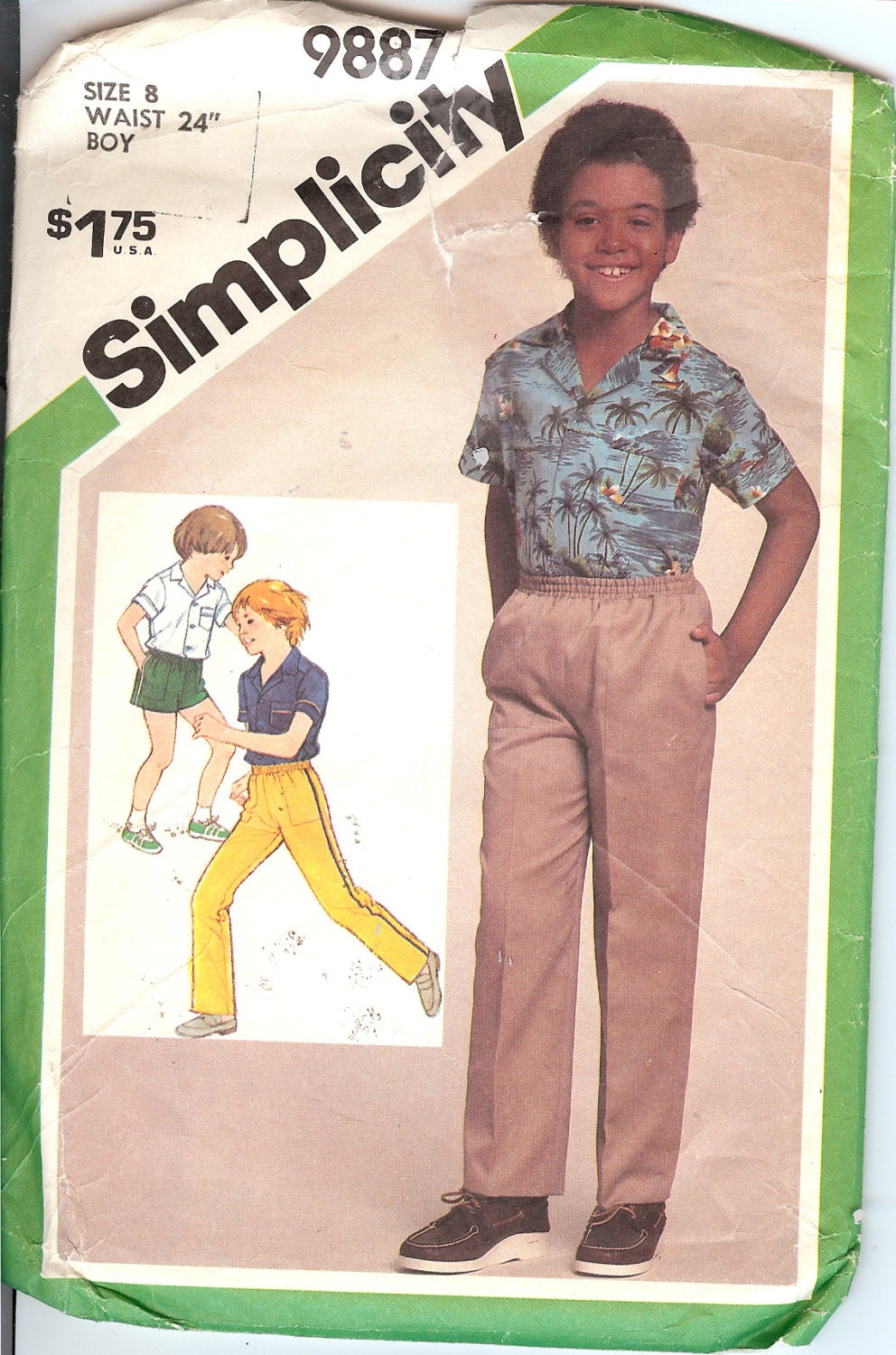 Simplicity 9887 Boys' Shirt and Pull-on Pants or Shorts ID315 - Etsy