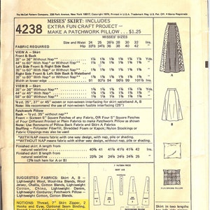 Mccall's 4238 Skirt Sewing Pattern ID14 - Etsy