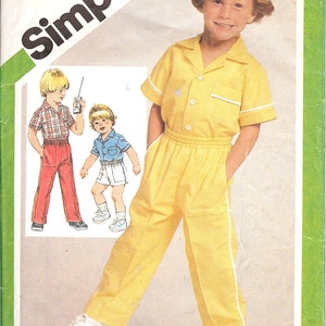 Simplicity 9888 Child's Shirt and Pull-on Pants or Shorts ID226 - Etsy