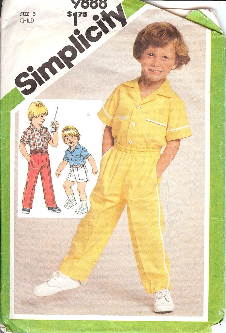 Simplicity 9888 Child's Shirt and Pull-on Pants or Shorts ID226 - Etsy