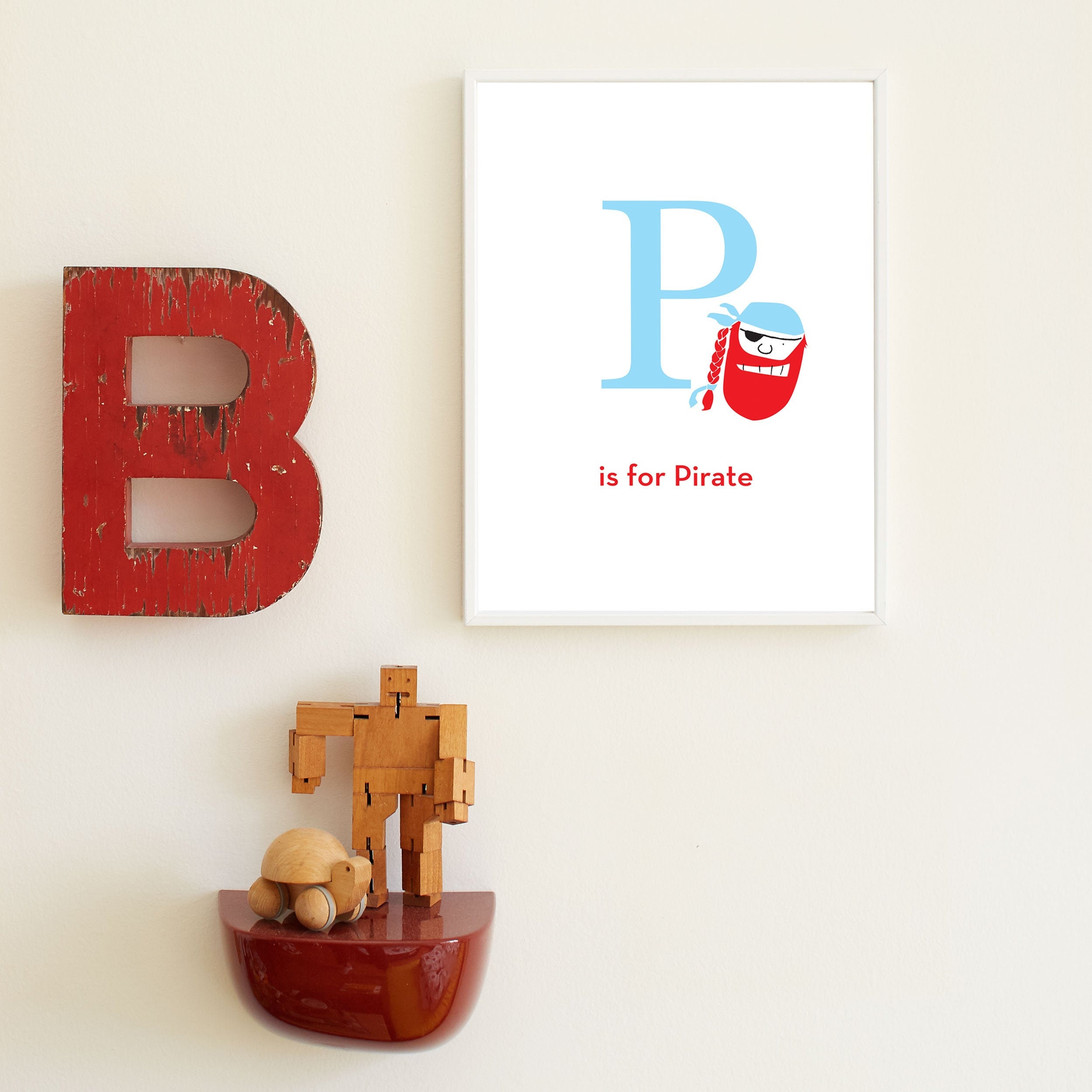 Letter P Alphabet Print Letter Poster for Nursery Kids Name | Etsy