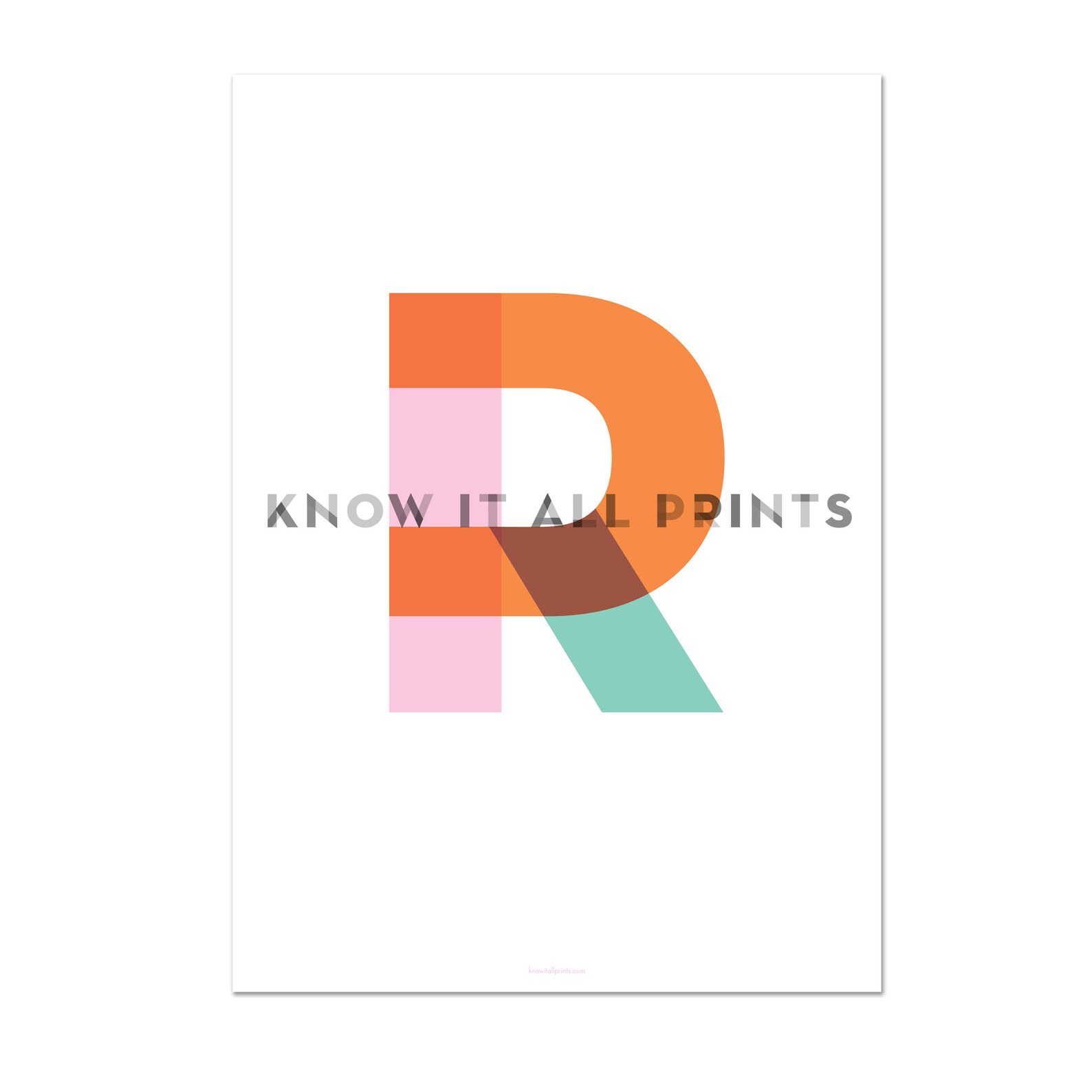 Letter R Printable Art Poster Minimalist | Etsy