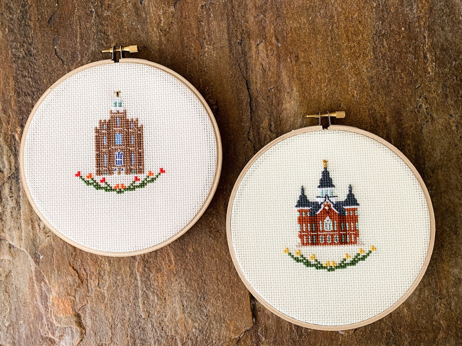 Logan Utah Temple Cross Stitch Pattern | LDS Temple Art | Modern Cross ...