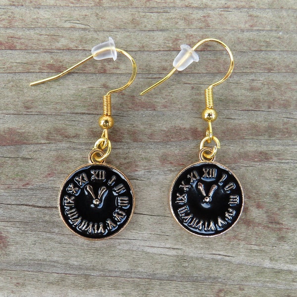 Clock Earrings - Etsy