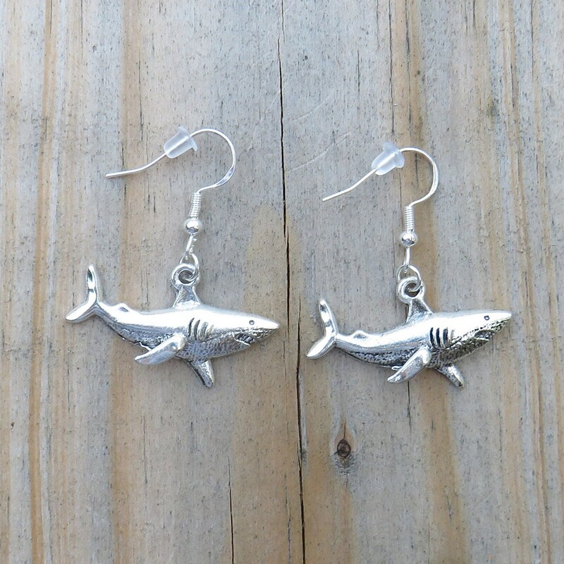 Shark Earrings - Etsy
