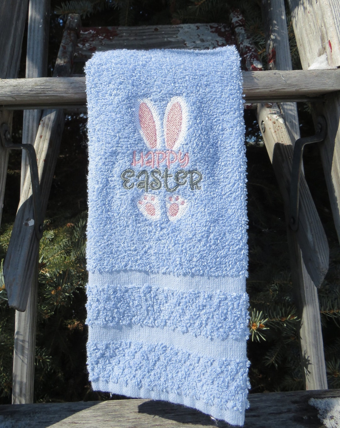 Happy Easter Towel, Happy Easter Hand Towel, Happy Easter Bunny Towel ...