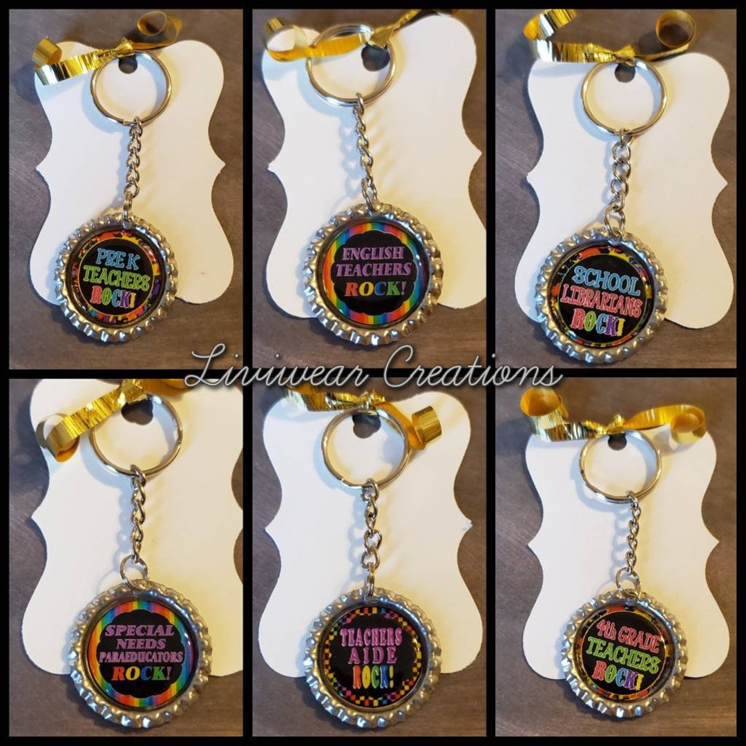 Teacher Gift Keychain, Accessories, Teachers Aide, Counselor, Librarian ...