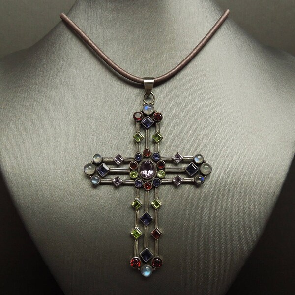 Gemstone Cross - Etsy