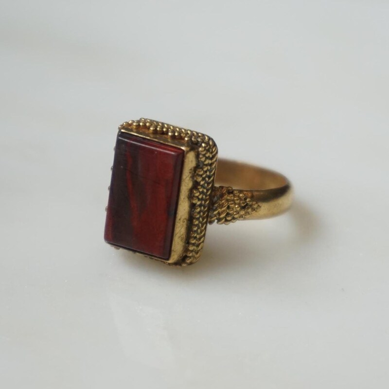 Jasper Ring - Etsy