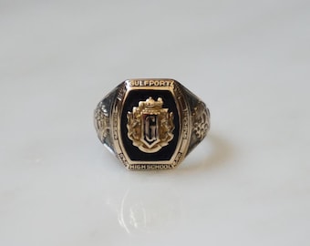 Vintage 10k Gold High School Class Ring 1948 - Etsy